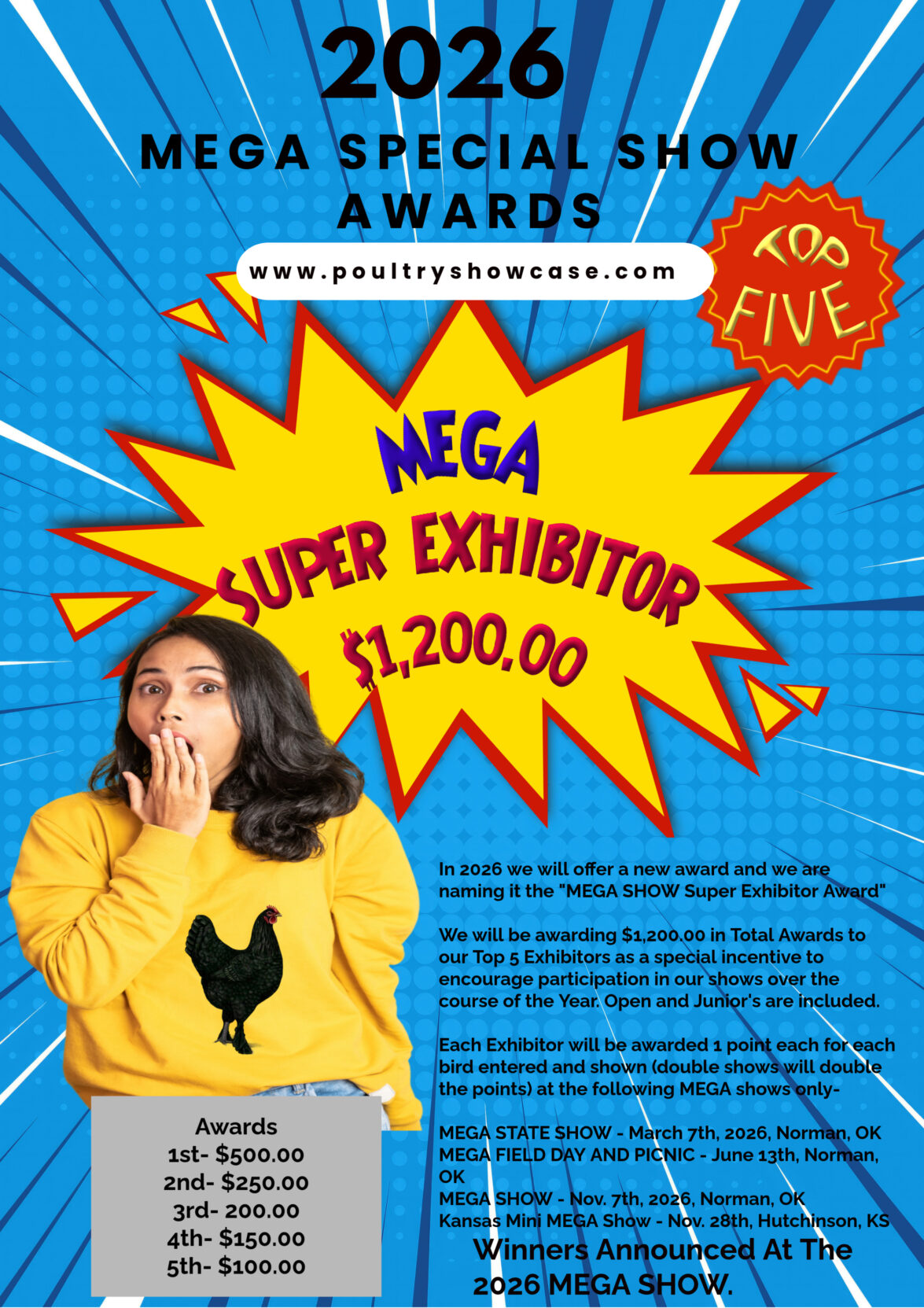 NEW for 2026 – MEGA SUPER Exhibitor Award – Canadian Valley Poultry ...